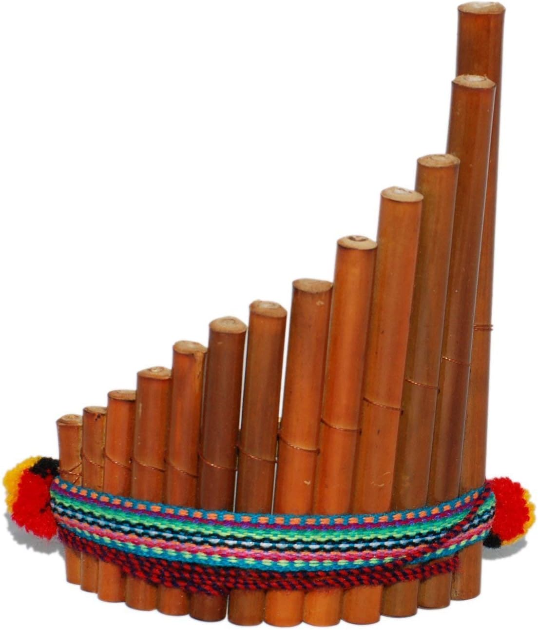 Amazon.com: Beautiful 13 Pipes Curved Pan Flute - Artisan handmade in ...