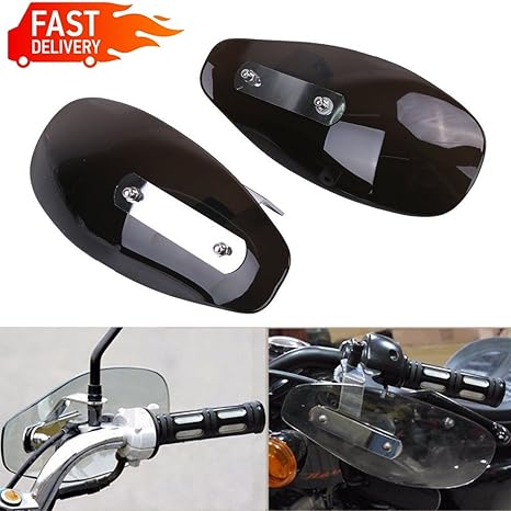 Motorcycle Smoke Hand Guard Wind Deflector For Harley Yamaha Kawasaki ...