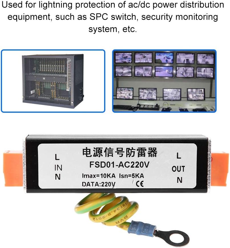 Aluminum Alloy Power Surge Protector, Power Lightning Arrester, Voltage ...