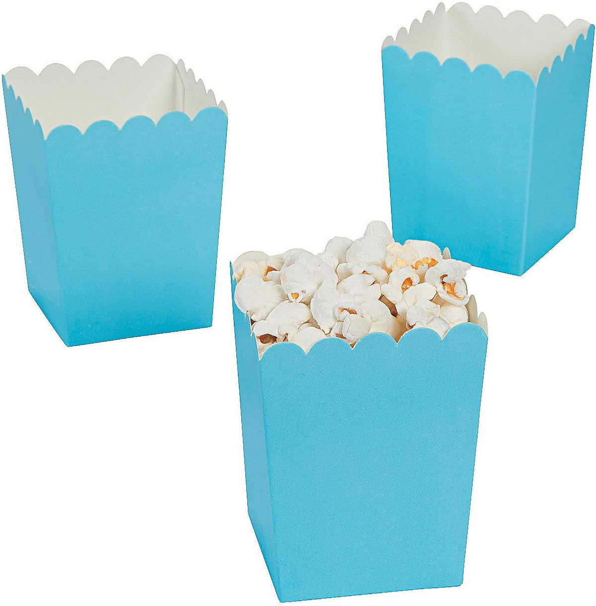Amazon.com: Fun Express - Mini Light Blue Popcorn Box (24pc) - Party ...