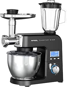 Amazon.com: AIFEEL Stand Mixer 800W, High-end All Metal 8 in 1 Kitchen Electric Dough Mixer with ...