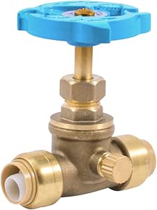 SharkBite 24634LFA Stop Valve Drain, 1/2 Inch x 1/2 inch, Water Valve ...