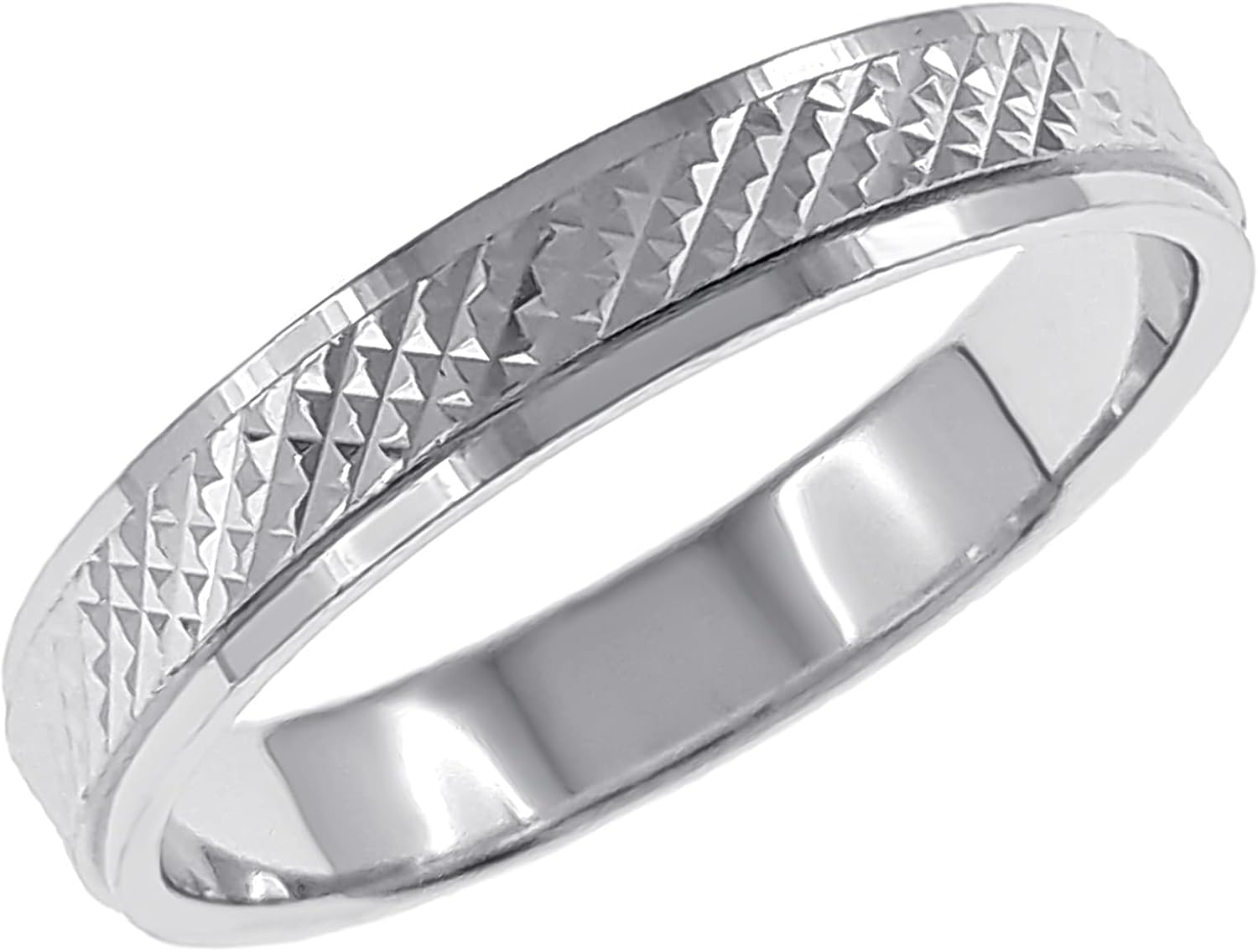 Anello fede in argento 925 rodiato, misura a scelta, uomo e donna ...