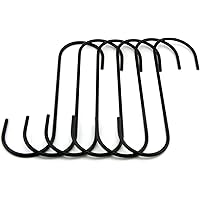 Amazon.com: RuiLing 6.5" Black Antistatic Coating Steel Hanging Hooks S ...