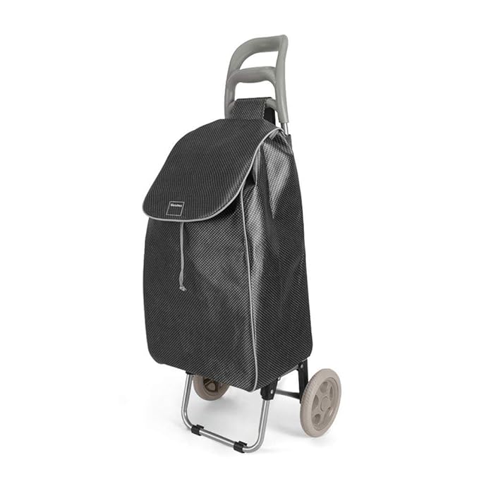 Metaltex Aster Shopping Trolley-Black, Epoxy coated steel, 35 L ...