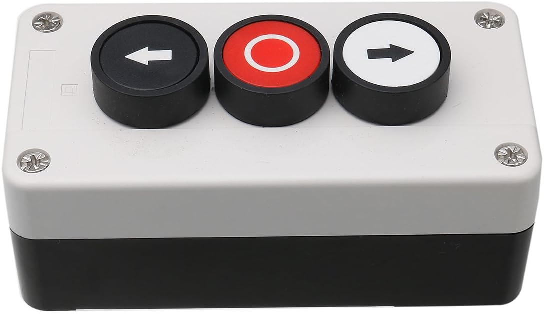 MASUNN Push Button Station Up Down Arrows with Stop Button Hoist Roller ...