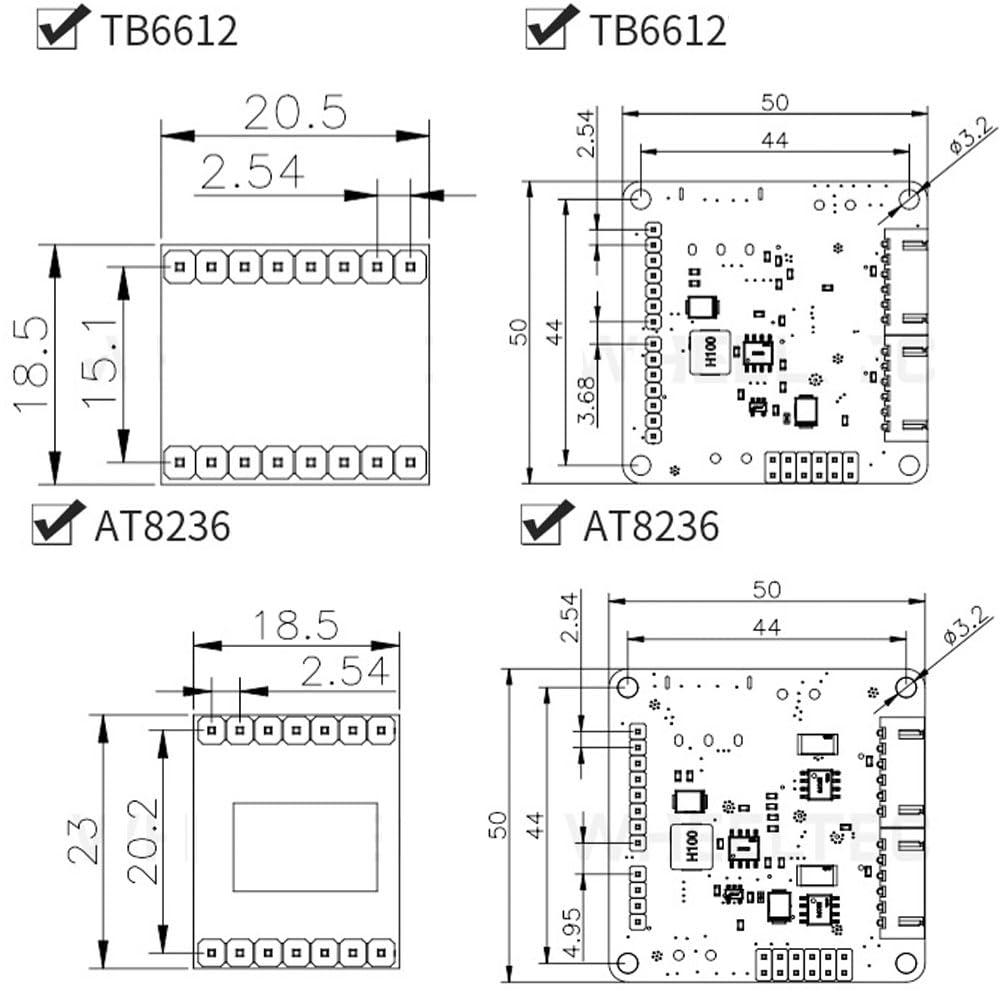 Mua AT8236/TB6612 Dual DC Motor Driver Module,AT8236/TB6612 3.3V 5V DC ...