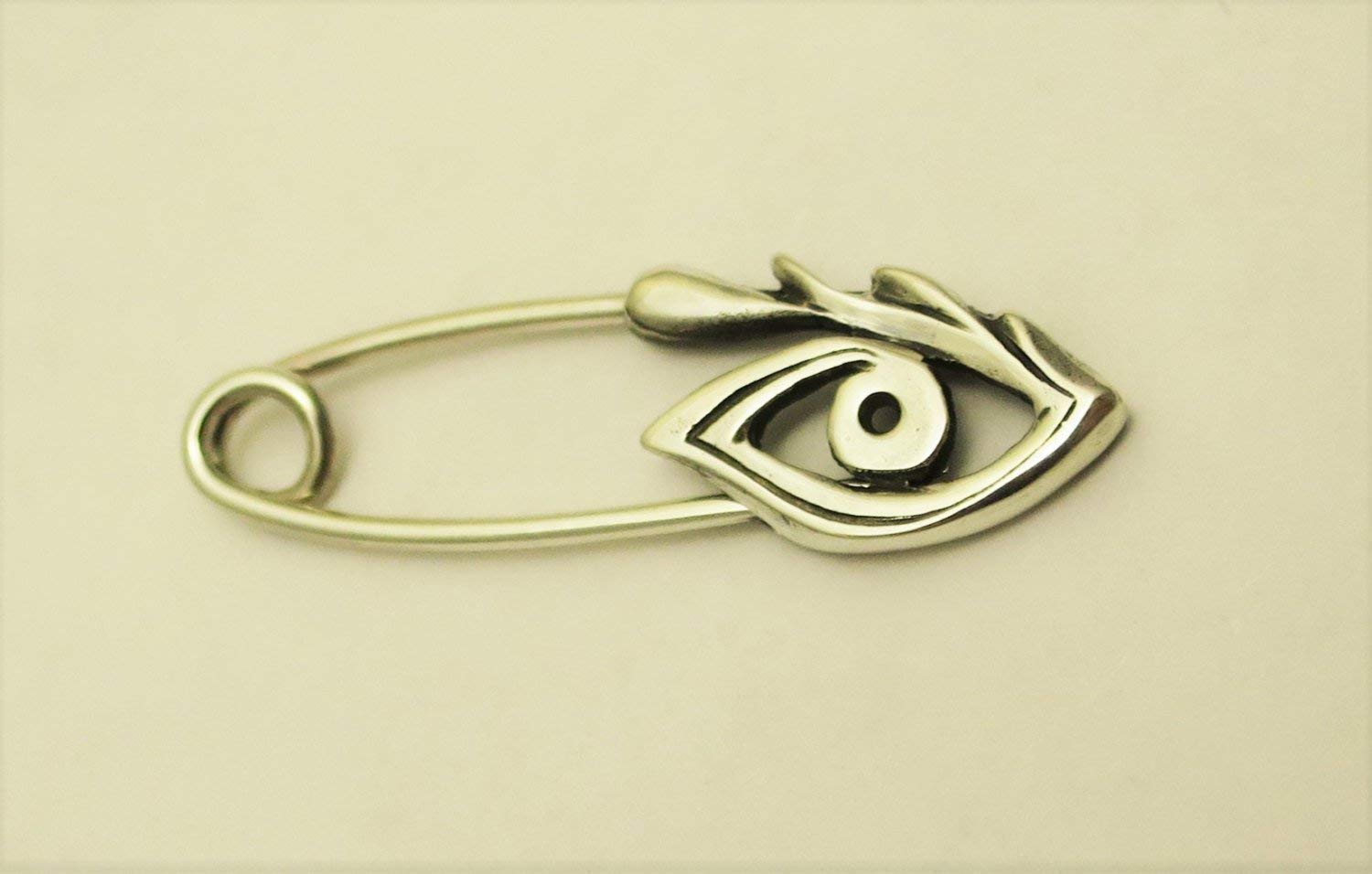 Amazon.com: Sterling silver eye pin 30 mm FREE SHIPPING: Handmade