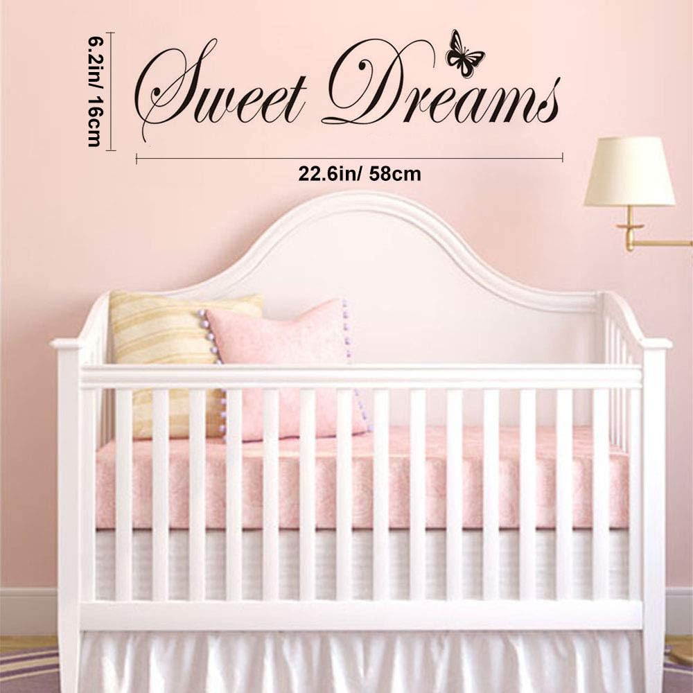 Sweet Dreams Wall Stickers Decal, Removable Inspirational Quotes ...