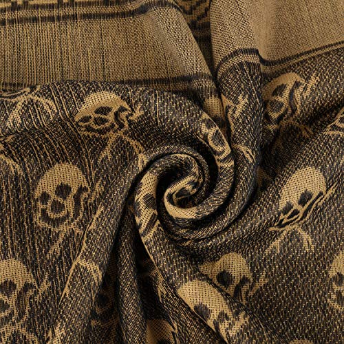 GERINLY Skulls Shemagh Tactical Desert Keffiyeh Scarf with Fringes ...