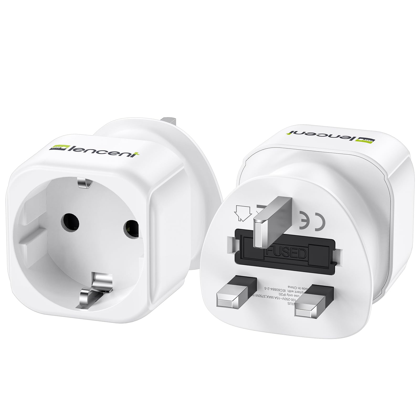 Mua LENCENT 2 x Travel Adaptor Power Adapter Germany to UK Travel Plug ...