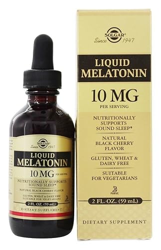 Solgar Liquid Melatonin 10 mg, Natural Black Cherry Flavor - 2 fl oz ...