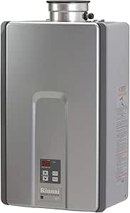 Rinnai RL75IN Tankless Hot Water Heater, 7.5 GPM, Natural Gas, Indoor ...