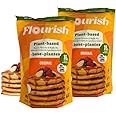 Flourish - Original Plant-Based Protein Pancake Mix, Two Pack with 430 g Each, Vegan, No Added ...