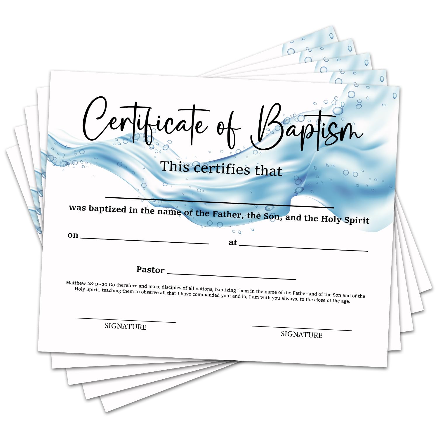Church Dedication Certificate
