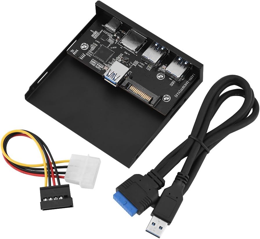 Richer-R Panel Frontal USB 3.0 6 Gbps Unidad de Disquete USB Hub ...