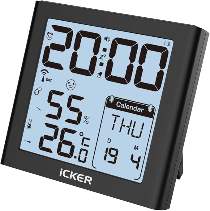 iCKER Funkwecker,Wecker Digital Funkuhr mit: Amazon.de: Elektronik