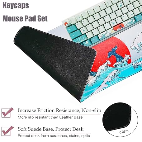 Mua Custom Keycaps and Gaming Mouse Pad Set & XVX G705 Wired Gaming ...