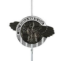 Amazon.com: WWII Aluminum Grave Marker, Cemetery Memorial Flag Holder, Veteran Plaque, Made in USA