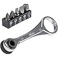 Klein Tools 65200 Ratchet Set, 5-Piece Mini Ratchet Set with Phillips ...