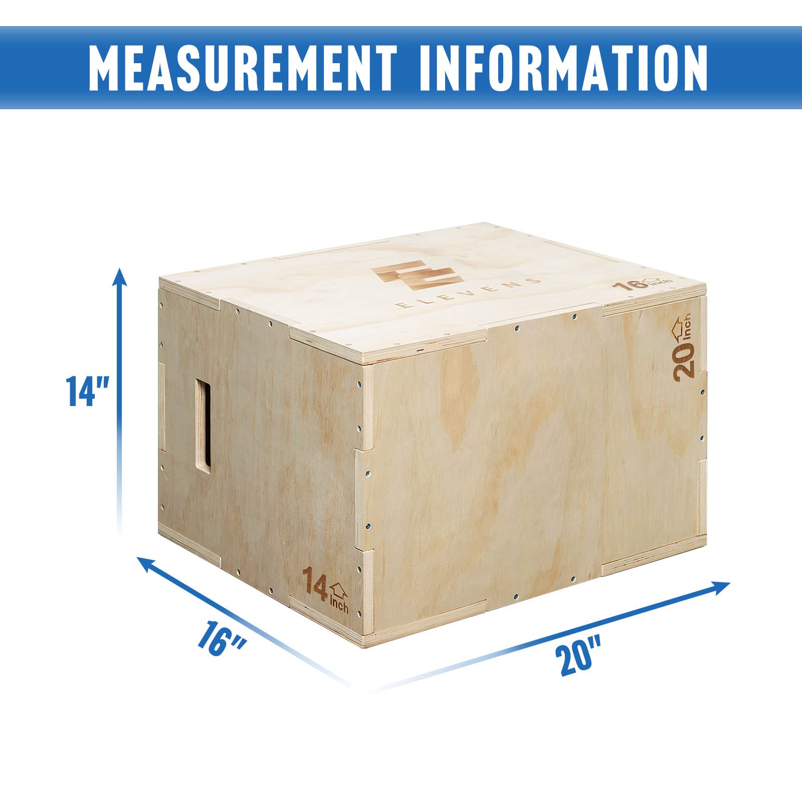 Mua Elevens 3 in 1 Wooden Plyo Box Jump Box Plyometric Box for Jumping ...