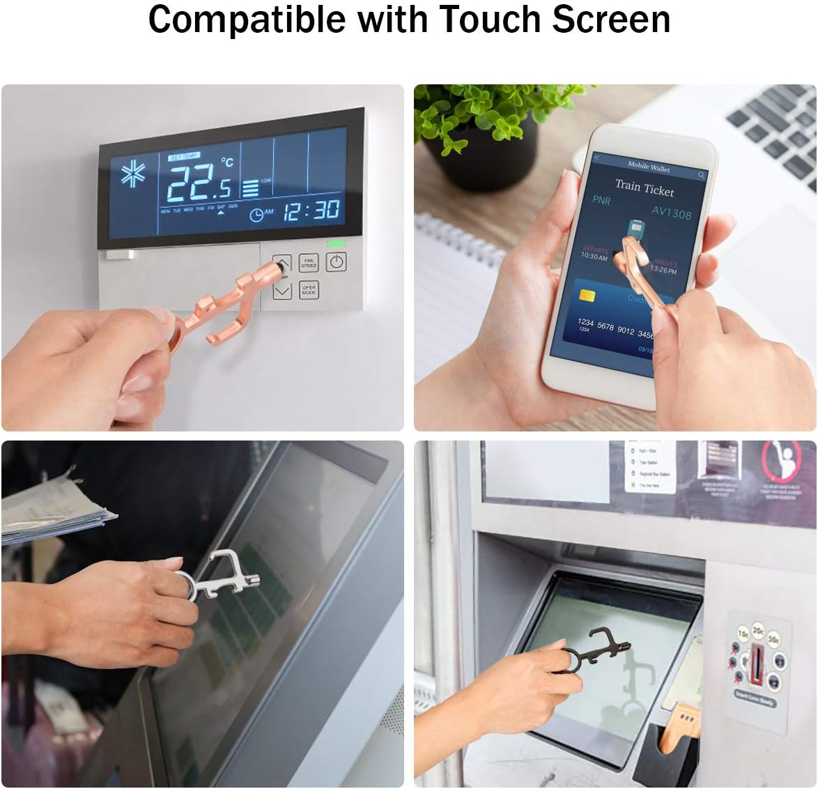 Contactless No Touch Door Opener, Safety Tool for Outdoor Public Handle ...