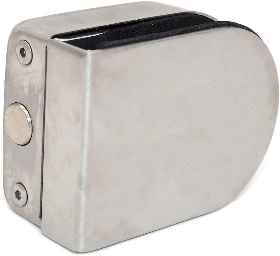 Set of 2 NUZAMAS 304 Stainless Steel Glass Door Locks, Floor Latch Lock ...