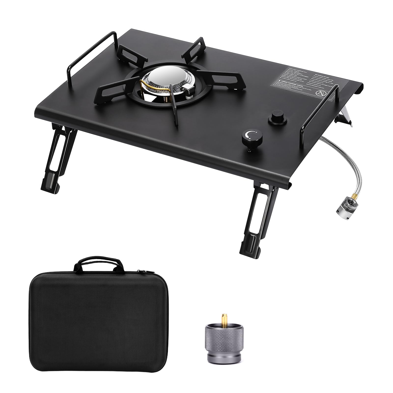 GRILL FORCE Camping Stove for IGT Table, Portable Isobutane Gas Stove ...
