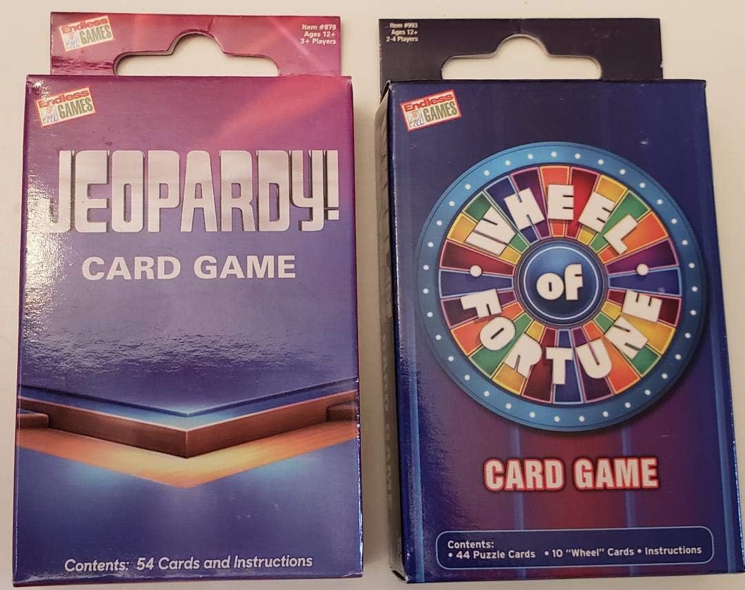 Amazon.com: Wheel of Fortune & Jeopardy! Card Game Bundle: Toys & Games