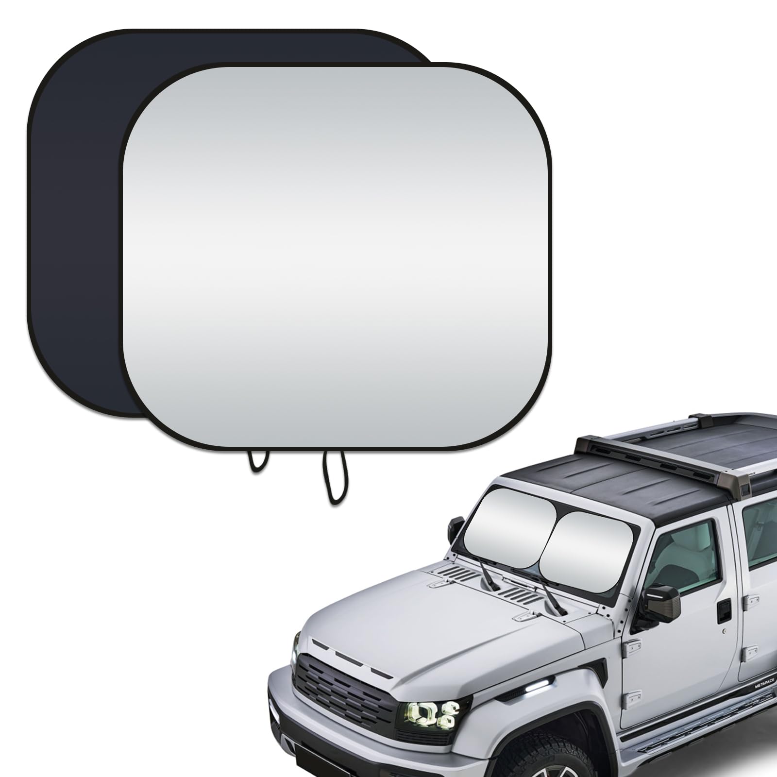 Mua 2 Pack Car Front Windshield Sun Shade, 31In x 28In Universal ...