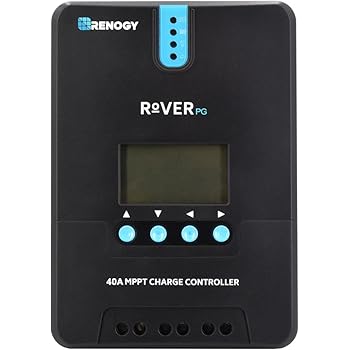 Amazon.com : Renogy Rover 40 Amp MPPT Solar Charge Controller Battery ...