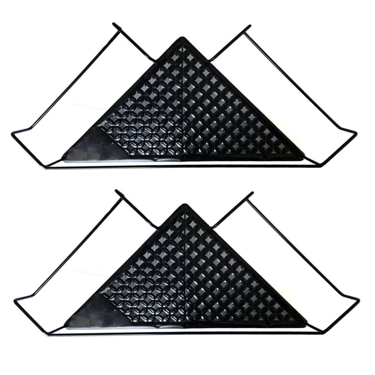 Bioristar 2-Pack Iron Office Cubicle Floating Corner Shelf (Medium ...