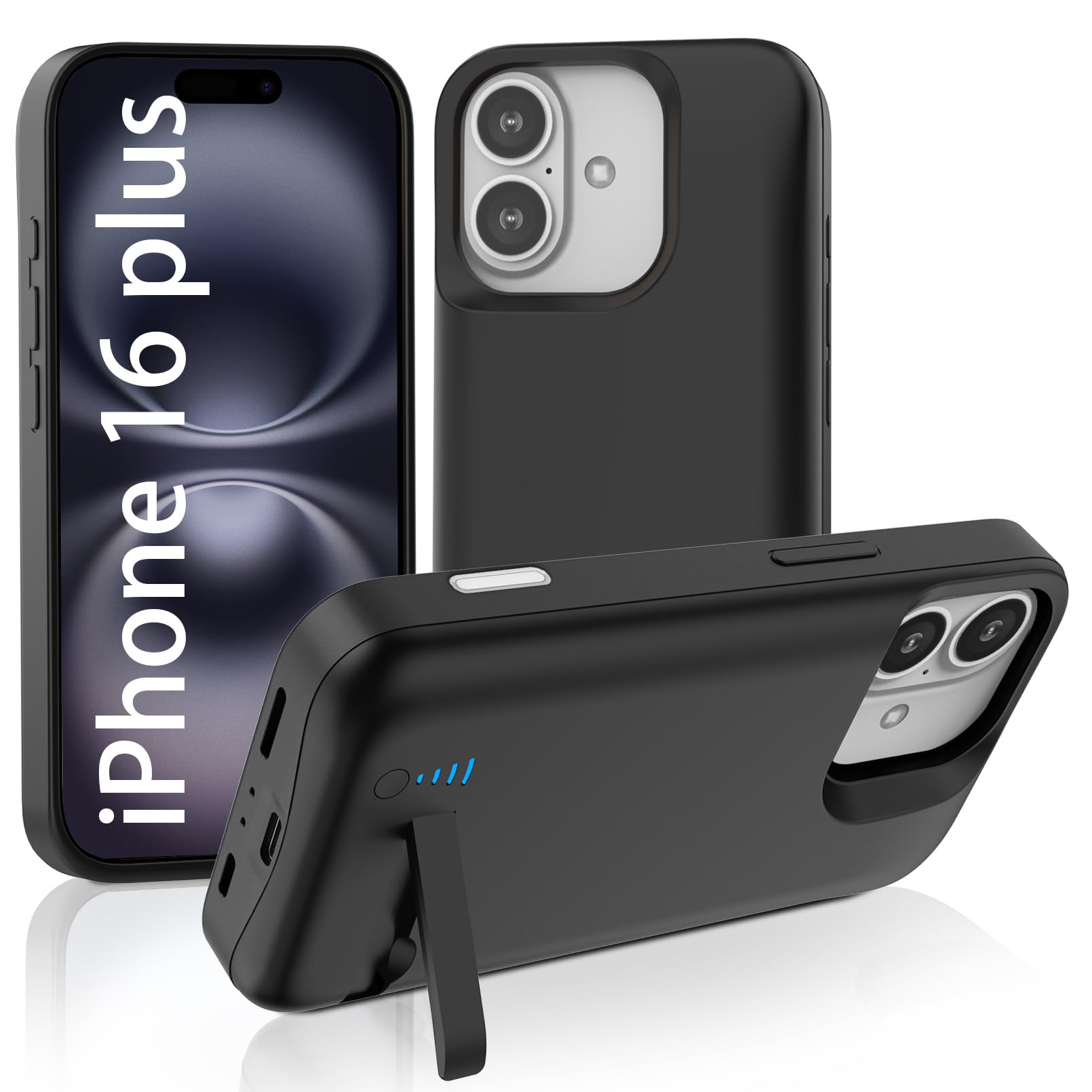 Battery Case for iPhone 16 Plus, 8500mAh Extended Charging Case with ...