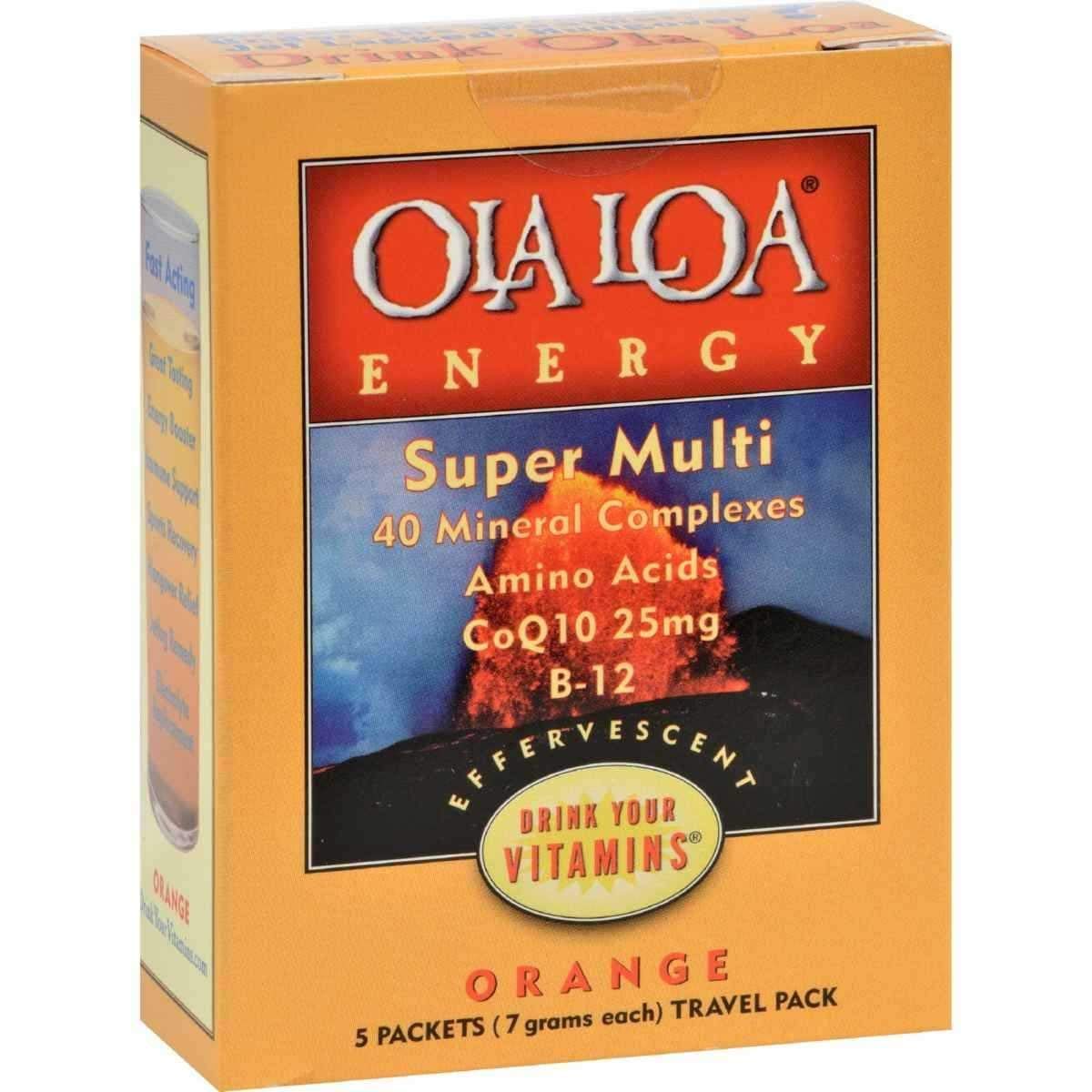 Amazon.com : Ola Loa Energy Drink Mix, Orange, 5 Count : Energizing ...