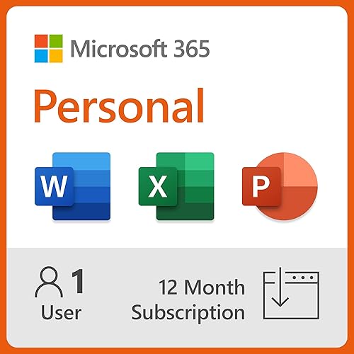 Microsoft 365 Personal | 12-Month Subscription, 1 person | Word, Excel ...
