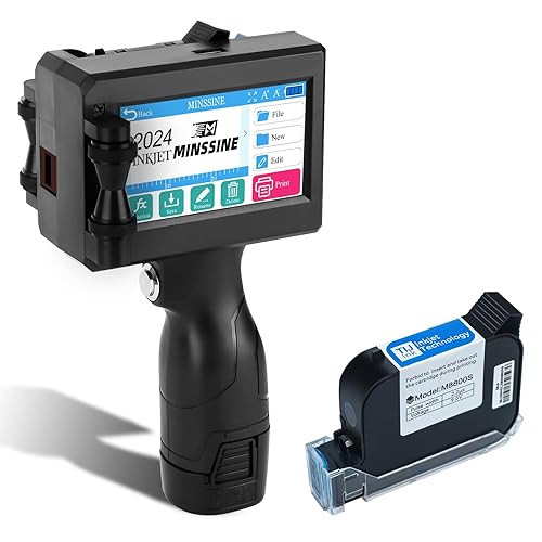 Handheld Inkjet Printer, MS-C10 Portable Handheld Printer Gun with Fast ...