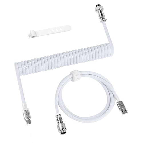 ATTACK SHAKR C01PRO Custom Coiled USB-C Cable for Gaming Keyboard ...