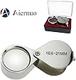 Amazon.com: Aiernuo Loupes 10x Glass Jeweler Loupe Loop Eye Magnifier ...