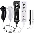 Amazon.com: 2 Pack Wii Controllers with Motion Plus, includes Black and ...