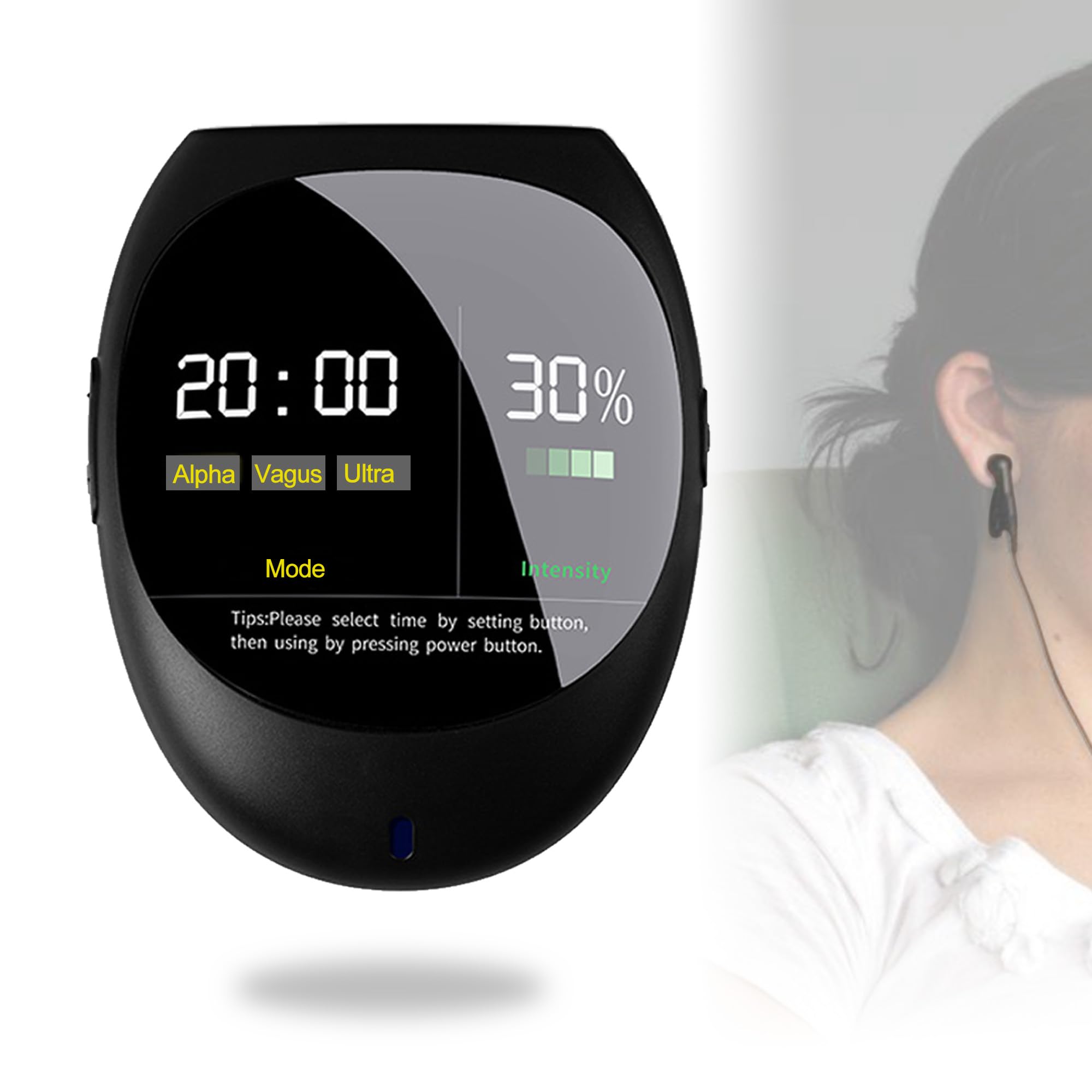 Biothm Ear Clip Device for Relaxation and Vagus Nerve Stimulation Alpha ...