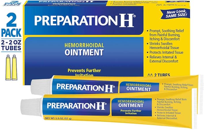 Amazon.com: Preparation H Hemorrhoidal Ointment 2 Ounce Tube (Pack of 2 ...