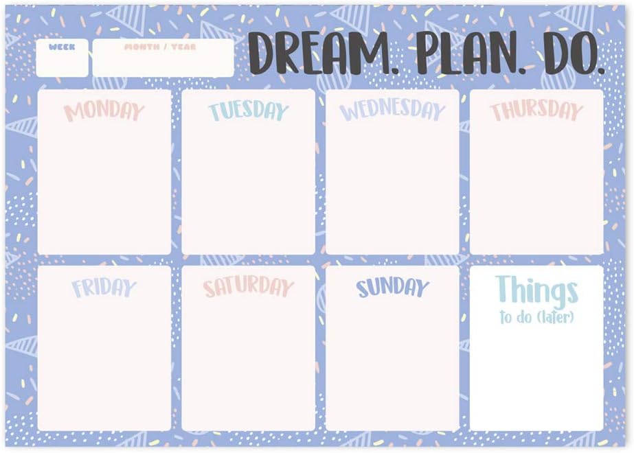 Official Amelie Weekly Planner A3, Desk Calendar, Family Calendar, 54 ...