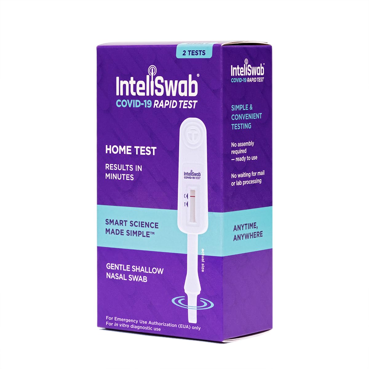 Mua InteliSwab COVID-19 Rapid Test, 1 Pack, 2 Tests Total, Simple to ...