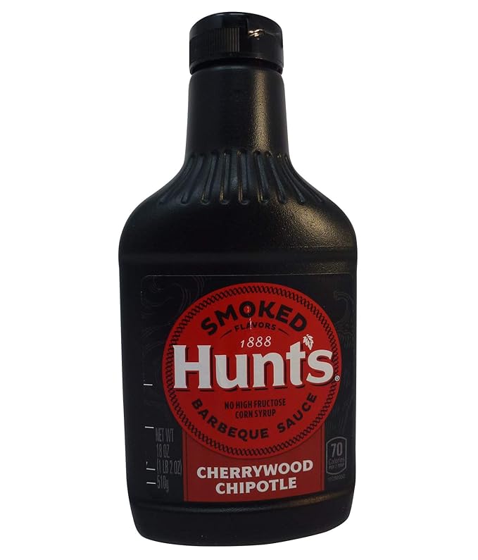 Amazon.com : Hunts BBQ Sauce, Cherrywood Chipotle, 18oz : Grocery ...