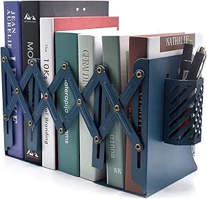 Amazon.com: Adjustable Book Ends, Hmseng Bookends Book Holders for ...