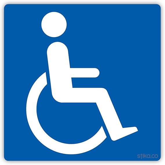 stika.co Disabled Logo Blue Badge Sticker Self Adhesive Vinyl Car ...