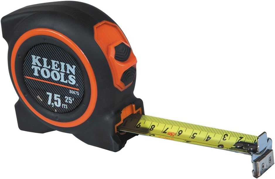 Klein Tools 86675 Flexometro Magnetico de Doble gancho-7.5m: Amazon.com ...