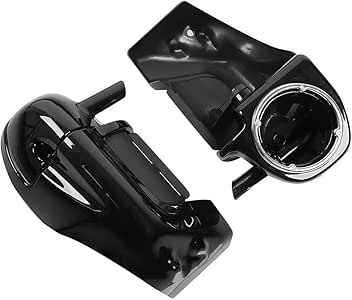 Amazon.com: Gloss Black Lower Vented Leg Fairings w/ 6.5‘’ Speaker Box ...
