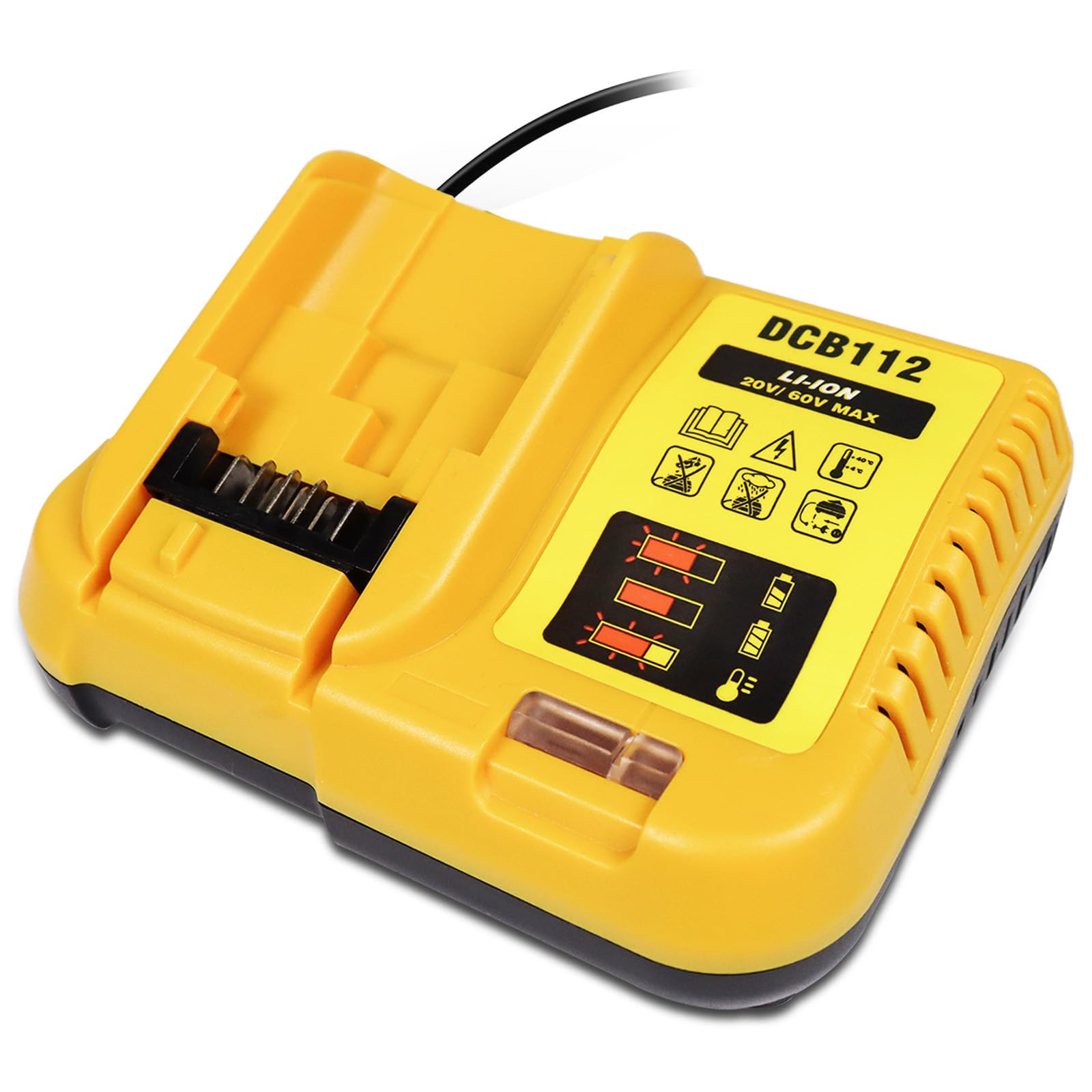 Battery Charger Replacement for Dewalt 12V-20V and 60V MAX Lithium-Ion ...