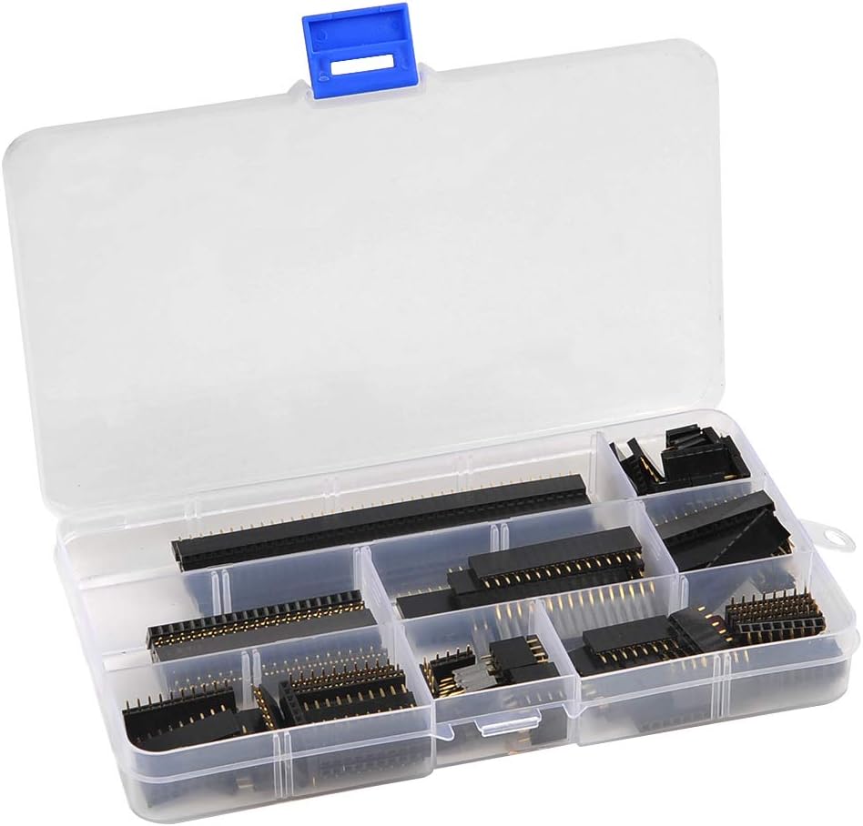 TPEMRPL 120Pcs Straight Single Row Stackable Female Pin Header Strip ...